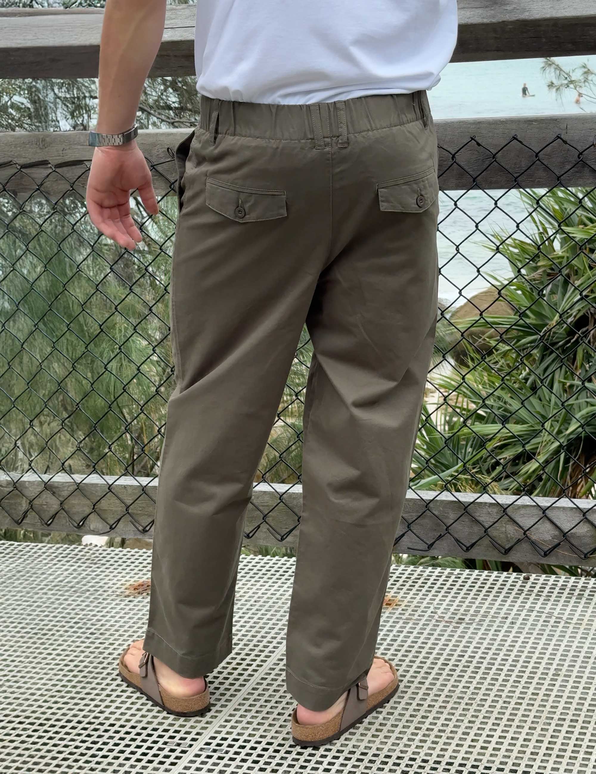 Chad Elastic Waist Relaxed Pant - Fatigue – Mr Simple