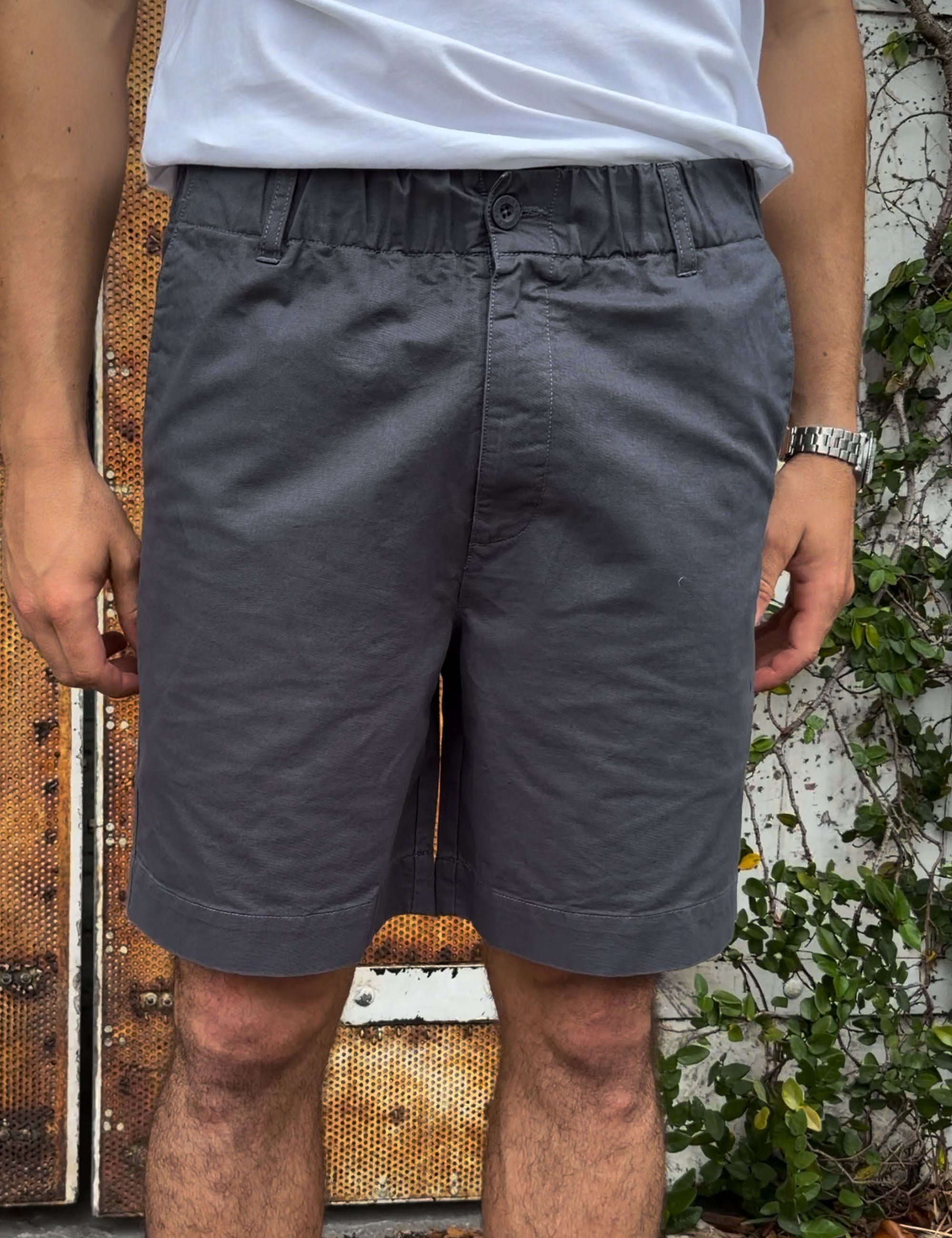 Chad Elastic Waist Relaxed Short - Charcoal – Mr Simple