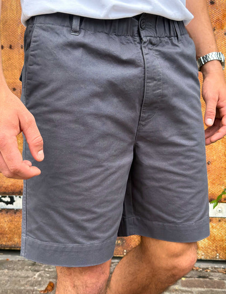 Chad Elastic Waist Relaxed Short - Charcoal – Mr Simple