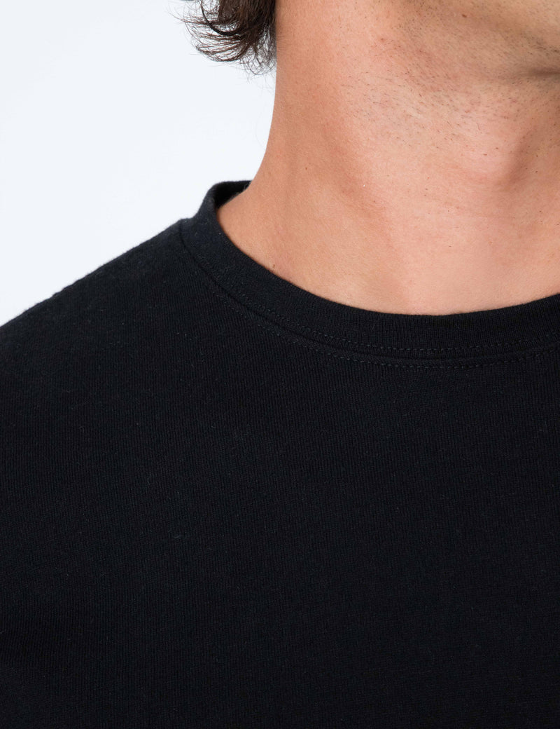 Cashmere Reginald Short Sleeve Tee - Black – Mr Simple