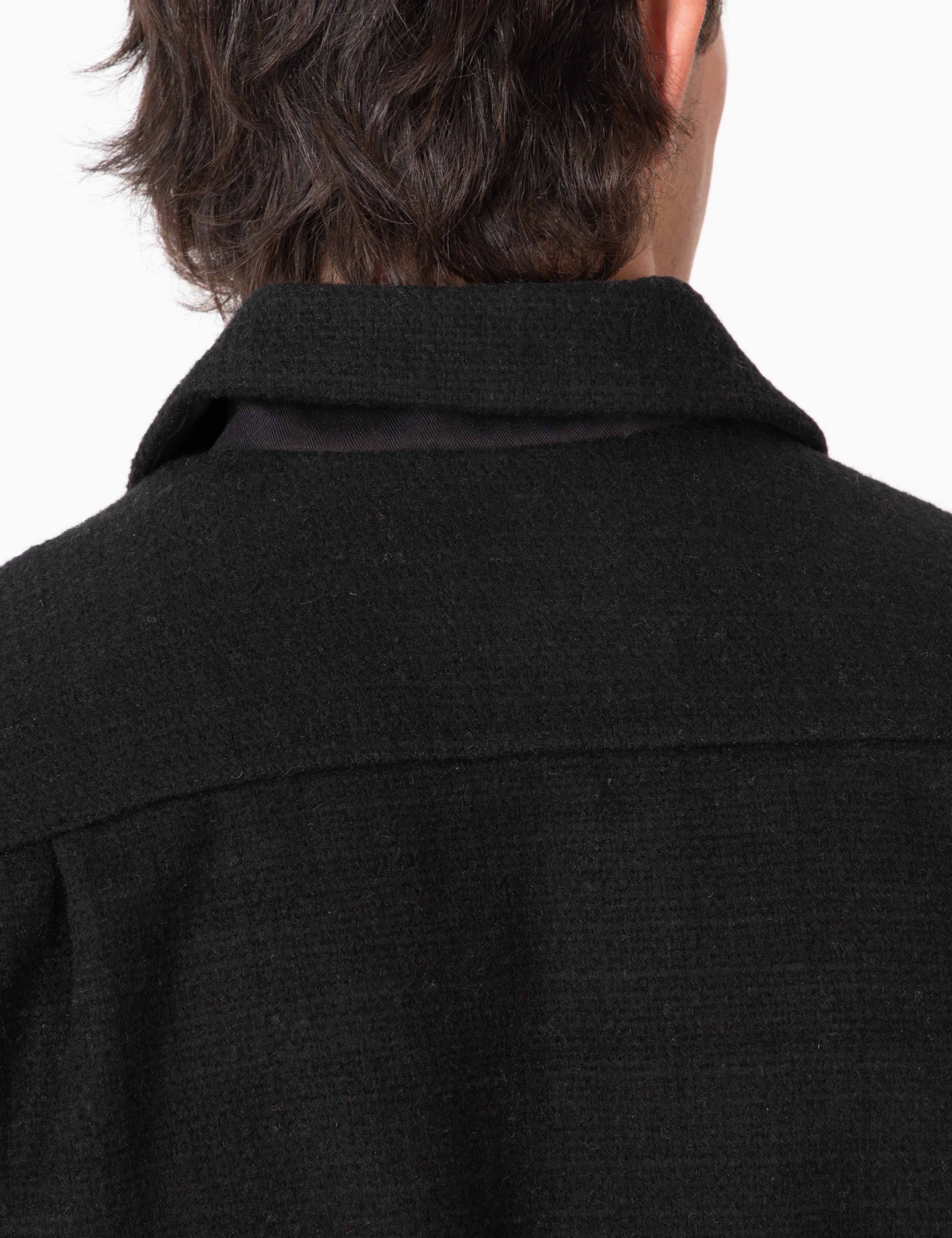 Hudson Zip Thru Jacket - Black Crosshatch – Mr Simple