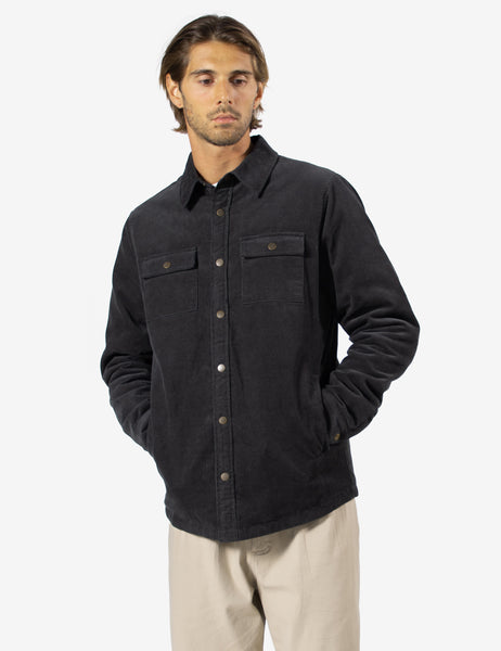 Quilted Cord Jacket - Graphite – Mr Simple