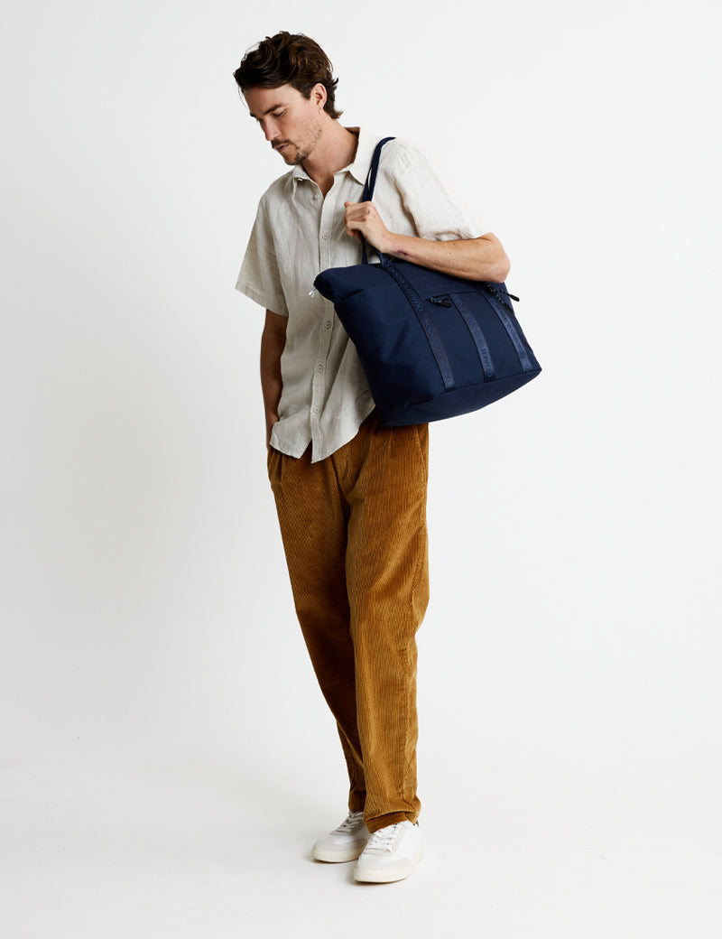 Jasper Tote Large - Navy – Mr Simple