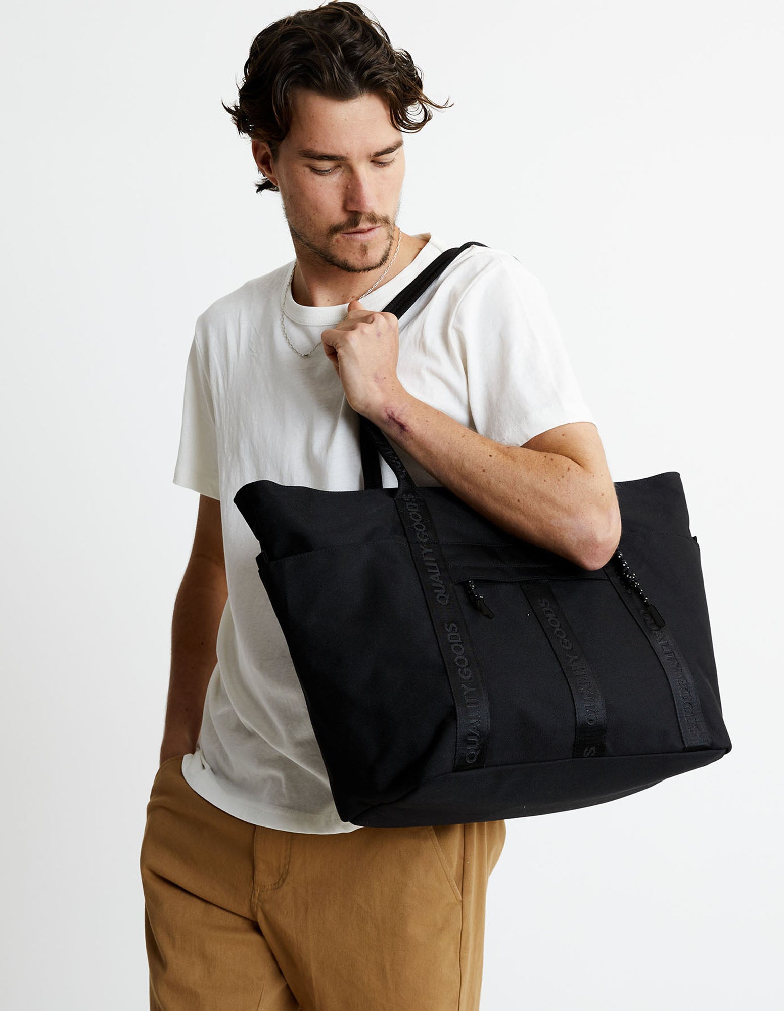 Jasper Tote Large - Black – Mr Simple