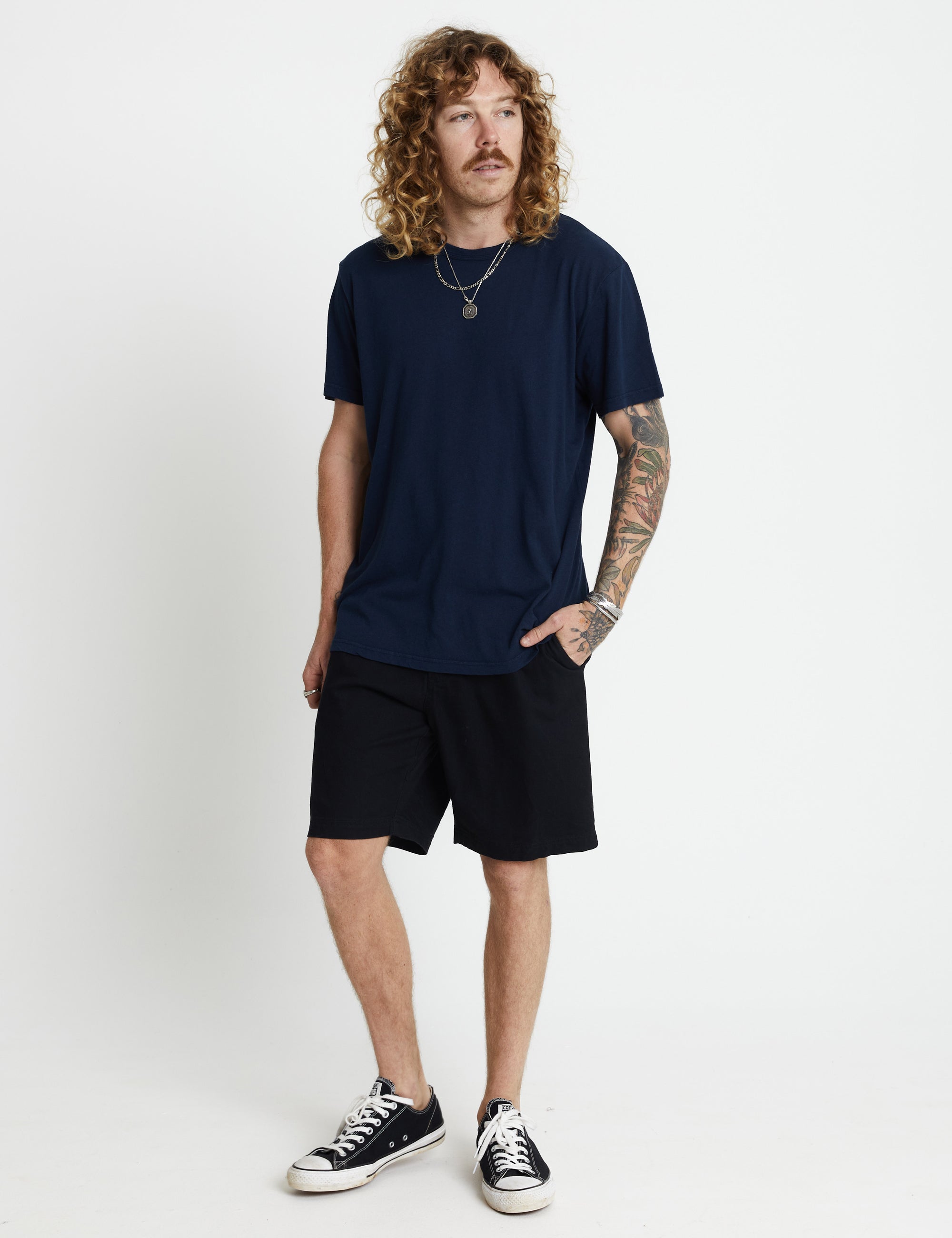 Hemp Tee - Navy – Mr Simple