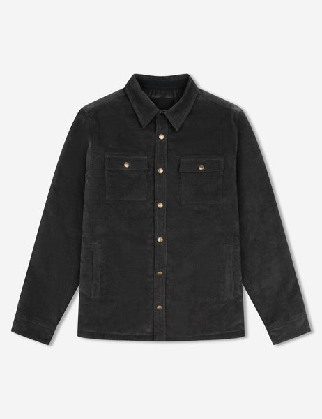 Quilted Cord Jacket - Graphite – Mr Simple