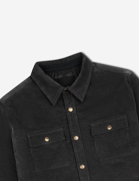 Quilted Cord Jacket - Graphite – Mr Simple