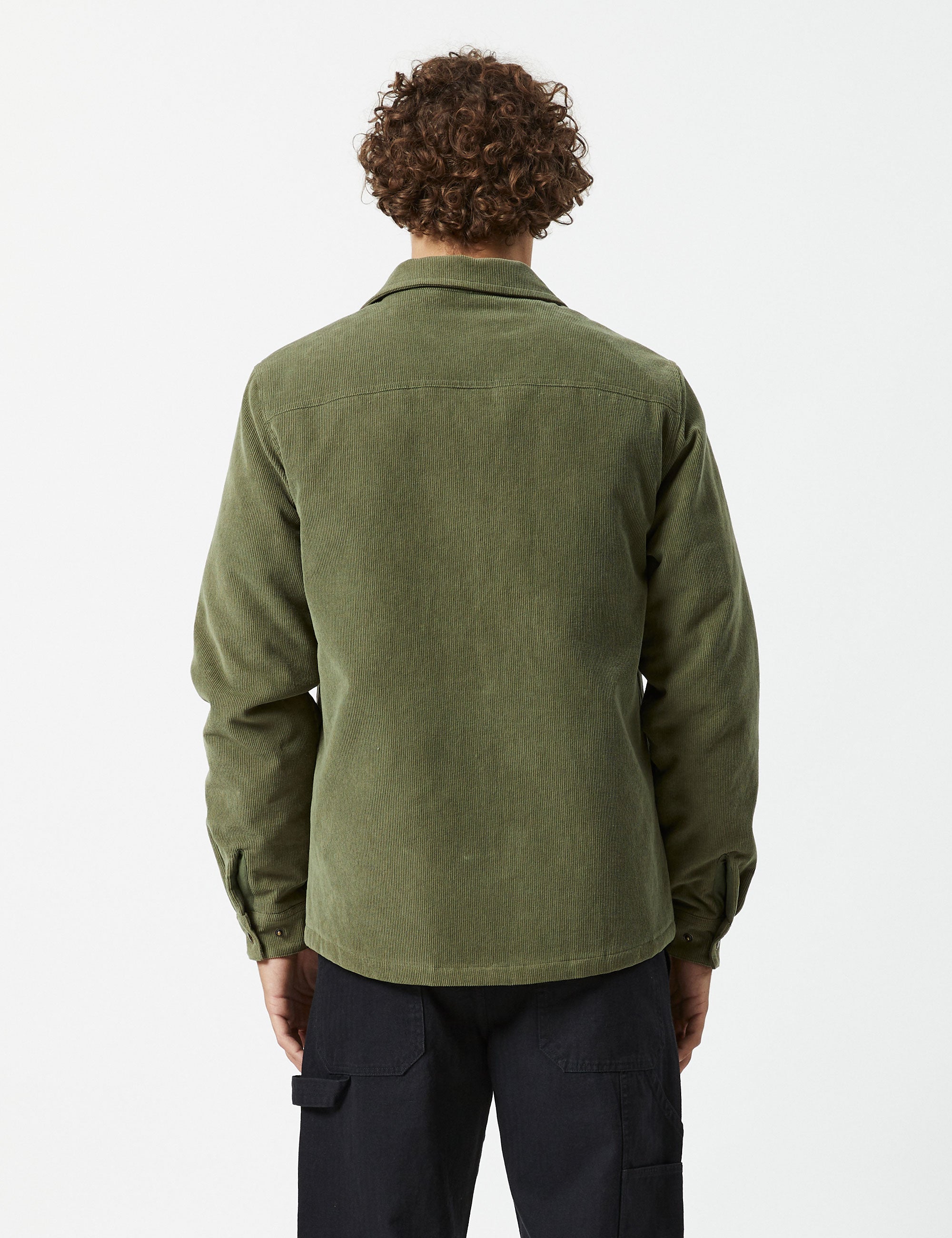 Quilted Cord Jacket - Army – Mr Simple