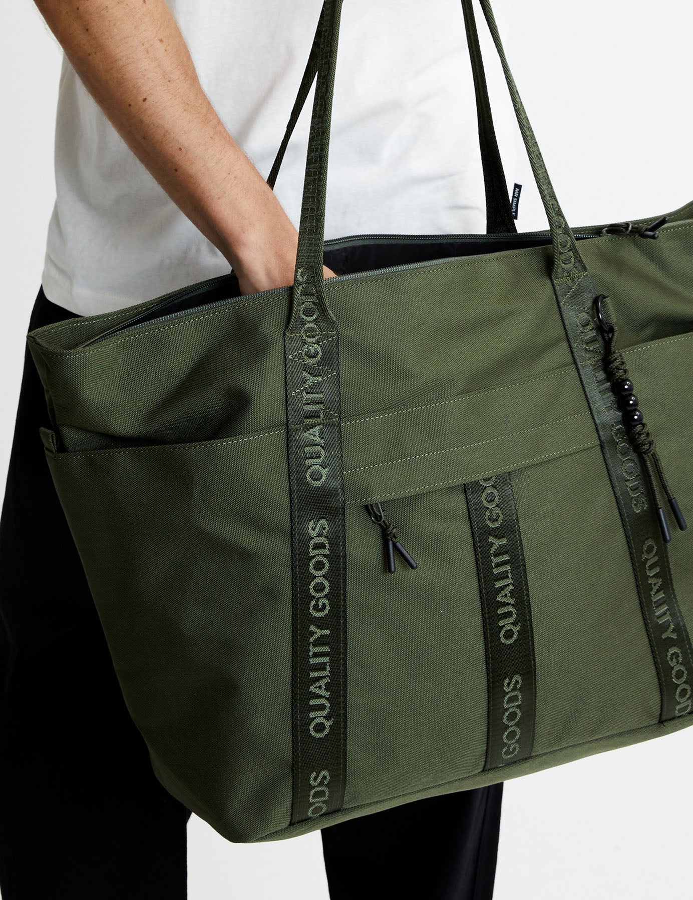 Jasper Tote Large - Army – Mr Simple